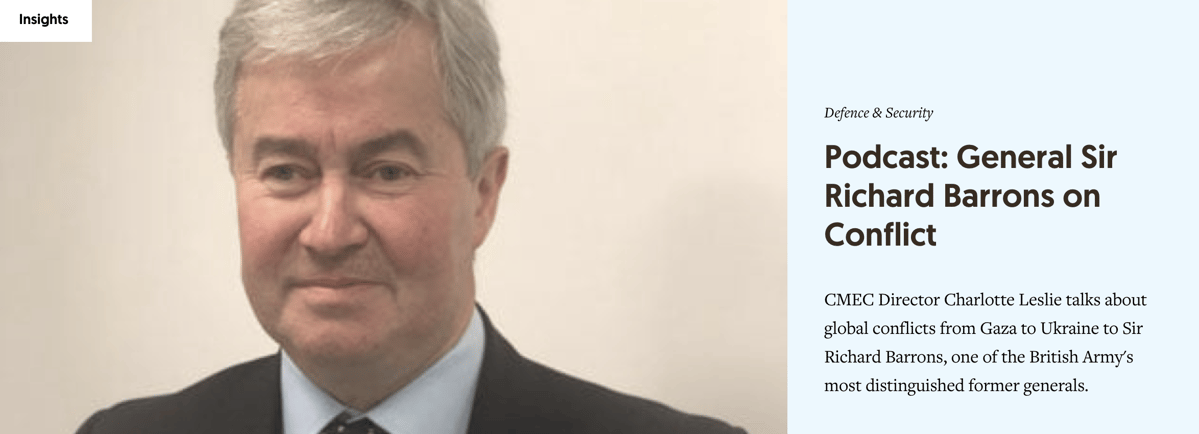 Insights & Analysis: Podcast with General Sir Richard Barrons on Global ...